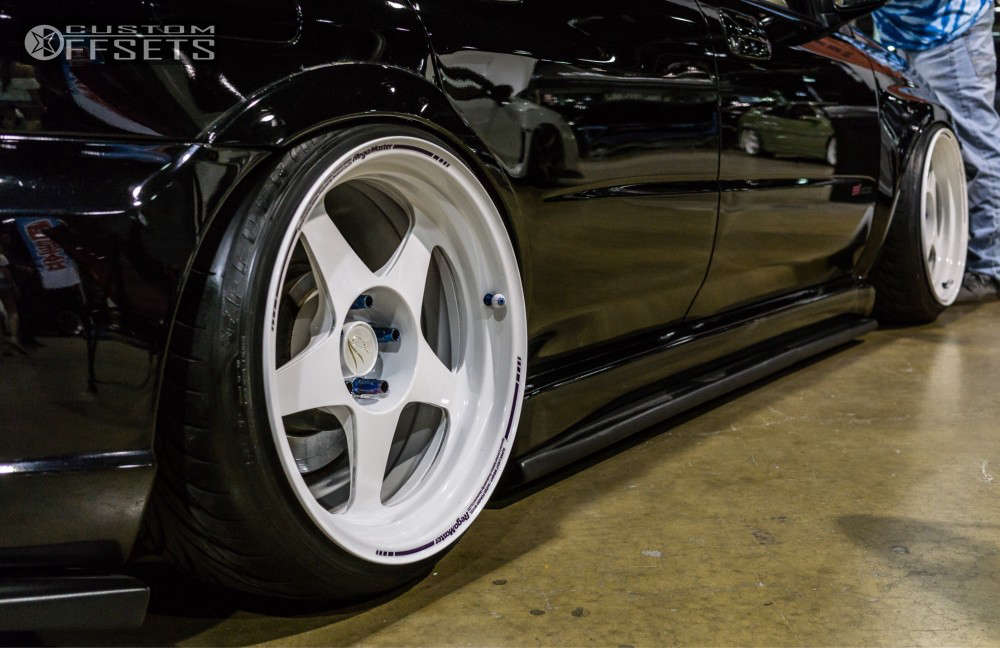 2005 Subaru WRX STI with 18x10.5 18 Desmond Regamaster and 225/35R18 ...