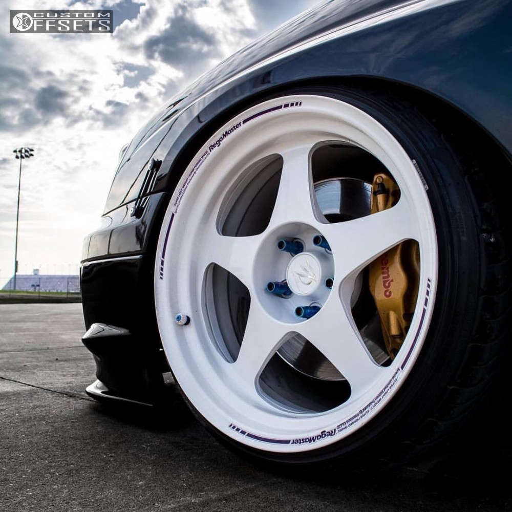 2005 Subaru WRX STI with 18x10.5 18 Desmond Regamaster and 225/35R18 ...