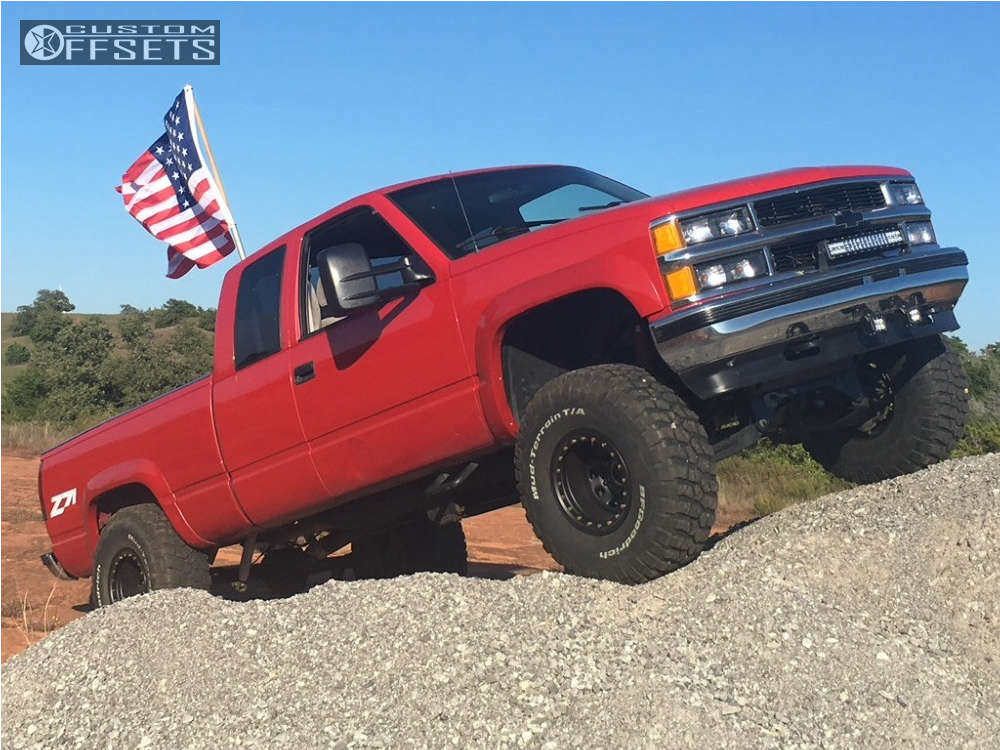 1996 Chevrolet K1500 with 15x10 -44 Pro Comp Series 252 and 35/12.5R15 ...