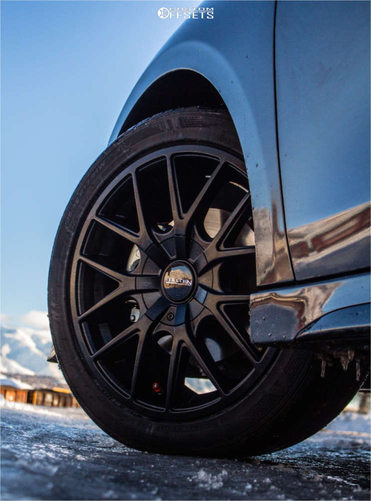 2023 Kia Forte with 17x7.5 42 Touren Tr60 and 225/45R17 Kumho Ecsta PS31 and Stock | Custom Offsets