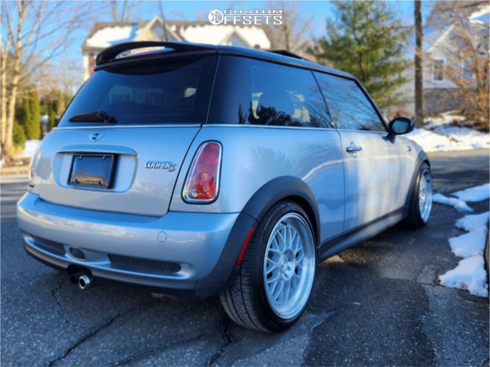 2005 Mini Cooper with 17x8 35 Aodhan Ah02 and 205/45R17 Falken Ziex ...