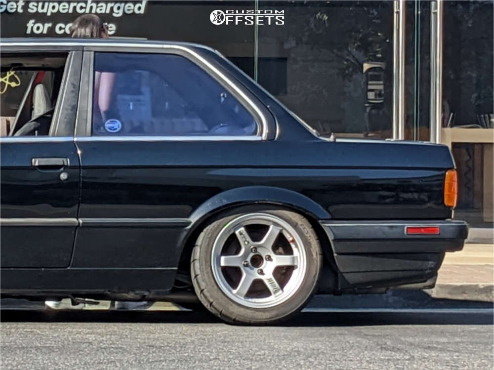 1989 BMW 325i with 15x8 35 Volk Te37 and 225/45R15 Kumho Ecsta V720 and ...