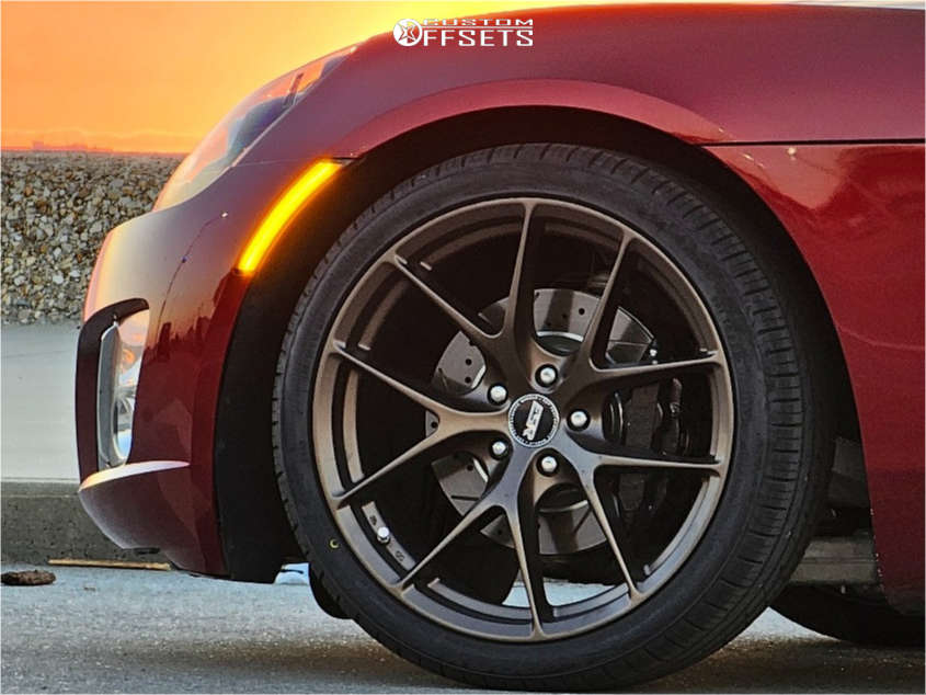 2009 Saturn Sky with 19x8.5 30 ESR Rf2 and 235/35R19 Toyo Tires Proxes ...