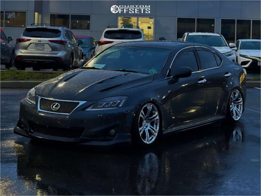 2007 Lexus IS350 with 18x9.5 22 Kansei Neo and 225/40R18 Toyo Tires ...