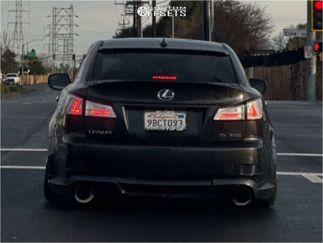 2007 Lexus IS350 with 18x9.5 22 Kansei Neo and 225/40R18 Toyo Tires ...