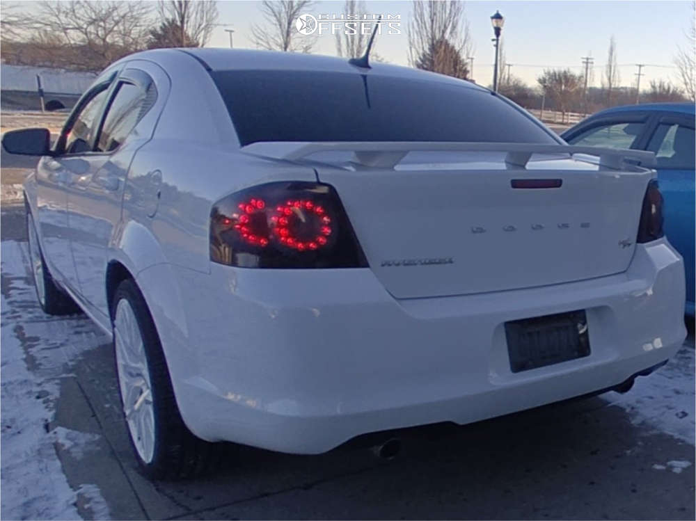 2014 Dodge Avenger with 20x8.5 35 Shift Spring and 255/35R20 Falken ...