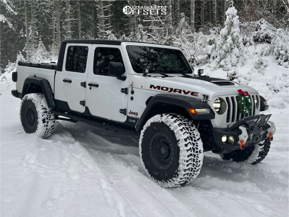 2022 Jeep Gladiator with 17x9.5 -18 Black Rhino Abrams and 37/12.5R17 ...