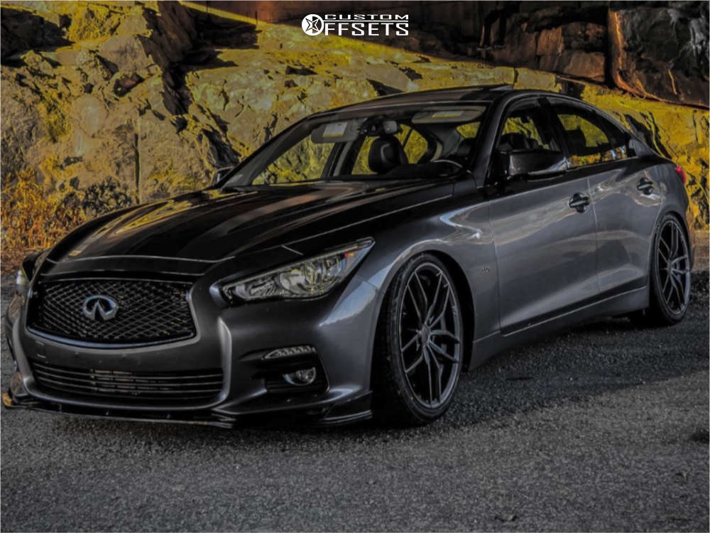 2016 INFINITI Q50 with 20x9 35 Niche Vosso and 245/45R20 Lexani Lx ...
