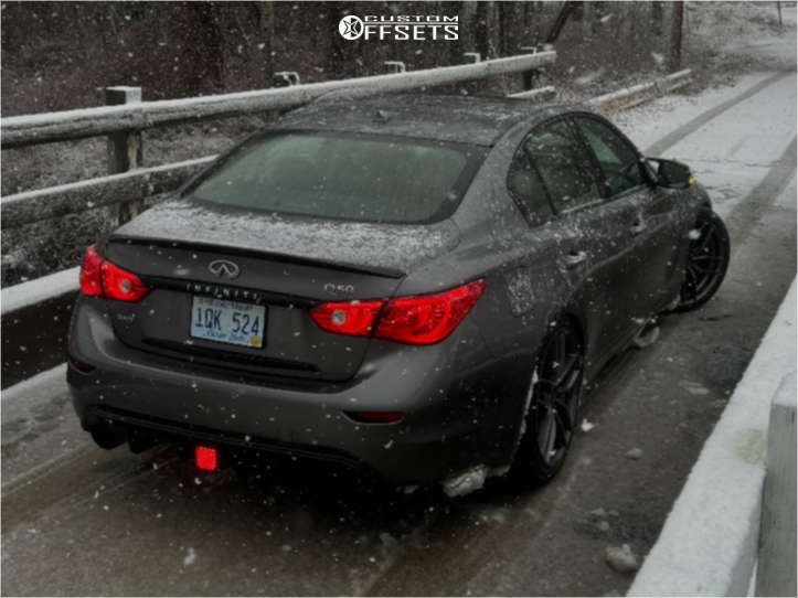 2016 INFINITI Q50 with 20x9 35 Niche Vosso and 245/45R20 Lexani Lx ...