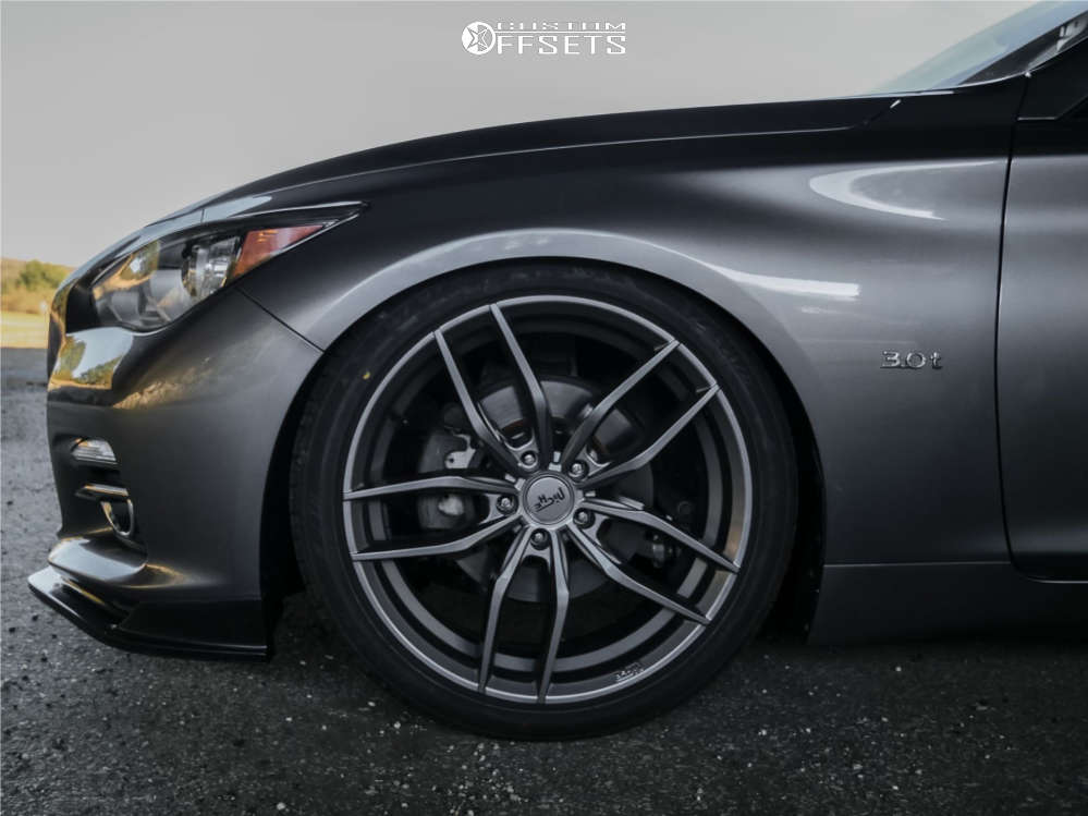 2016 INFINITI Q50 with 20x9 35 Niche Vosso and 245/45R20 Lexani Lx ...