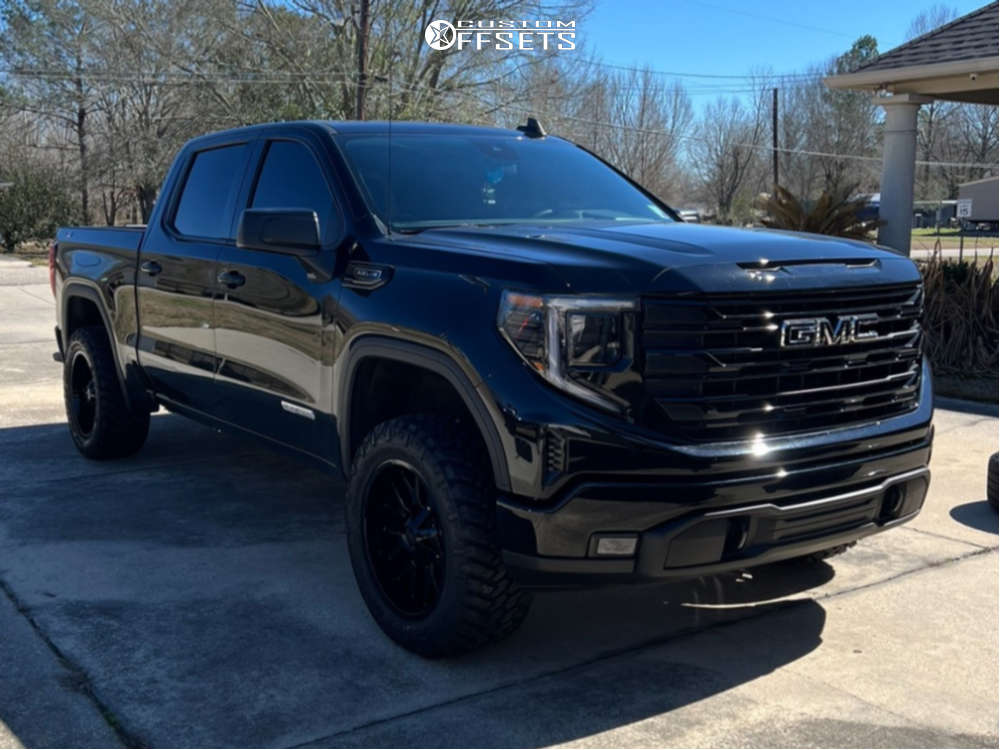2024 GMC Sierra 1500 with 20x10 -19 Hardrock Affliction and 33/12.5R20 ...