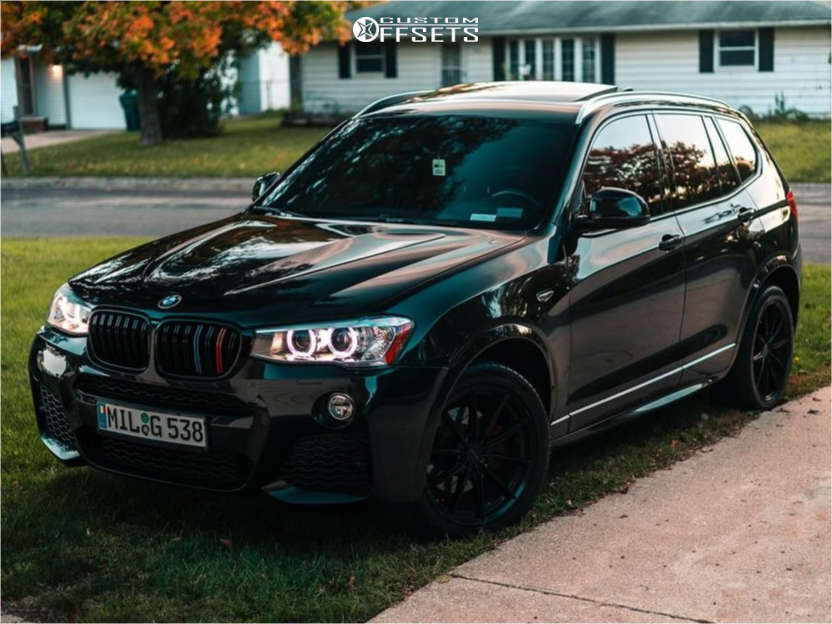 2015 BMW X3 with 19x8 35 Petrol P4b and 245/45R19 Pirelli Cinturato P7 ...