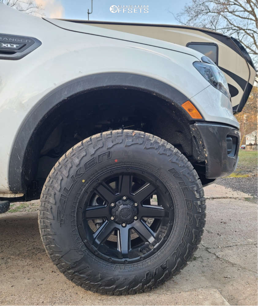 2021 Ford Ranger with 17x9 -12 Ultra Crusher and 285/70R17 Falken ...