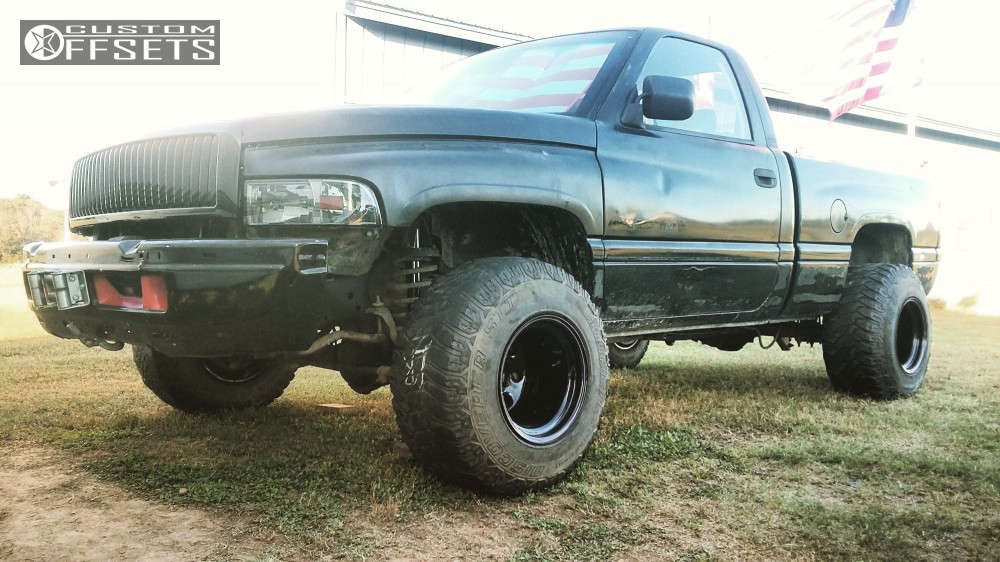 1997 Dodge Ram 1500 with 15x14 -88 Bart Wheels Super Trucker and 33/12 ...