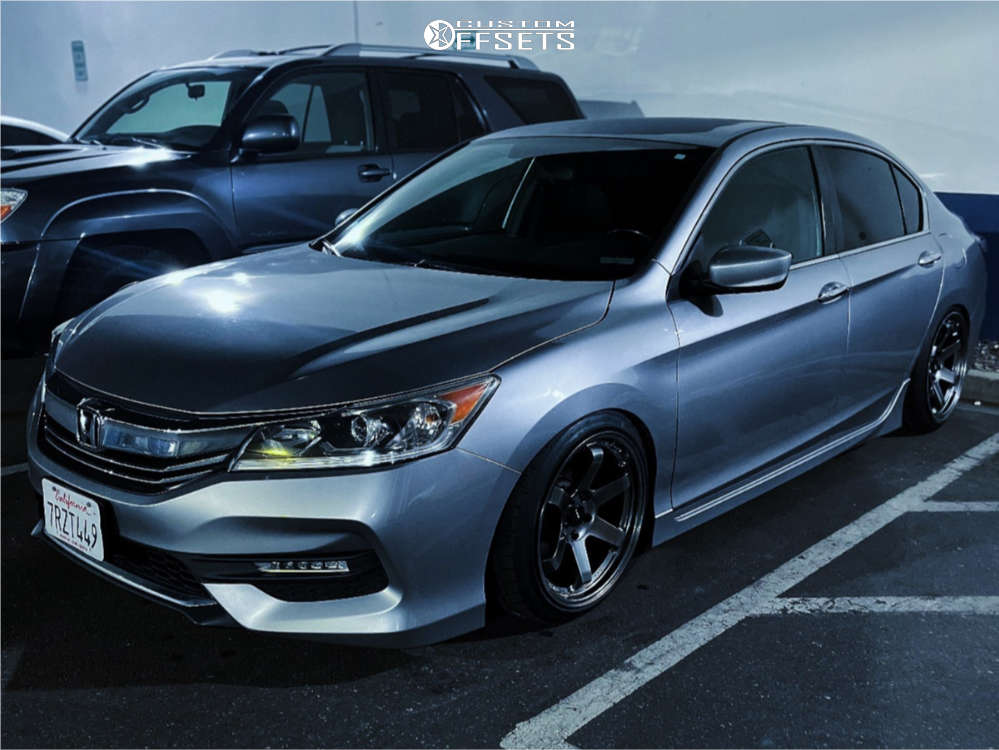 2016 Honda Accord with 18x9.5 38 AVID1 Av6 and 225/40R18 Nitto Neo Gen ...