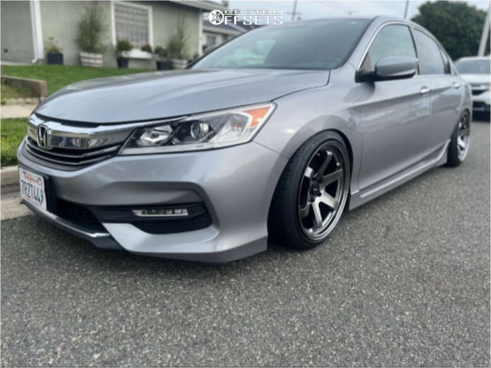 2016 Honda Accord with 18x9.5 38 AVID1 Av6 and 225/40R18 Nitto Neo Gen ...