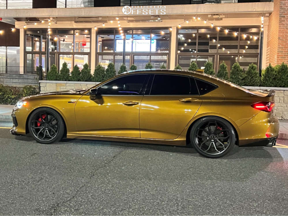2021 Acura TLX with 20x10.5 40 Momo Anzio and 275/35R20 Continental ...