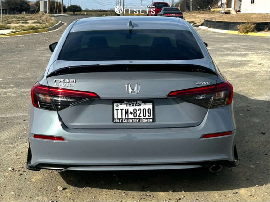 2024 Honda Civic with 18x8.5 38 AVID1 AV6 and 235/45R18 Goodyear Eagle ...