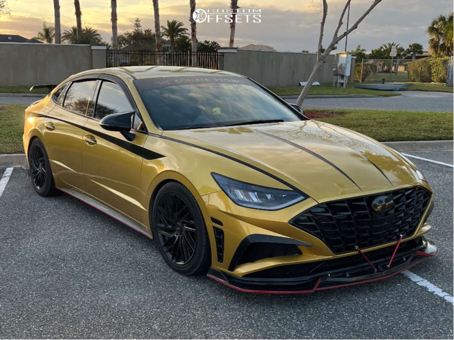 2020 Hyundai Sonata with 18x8 40 Motiv Align and 235/45R18 Falken Pro ...