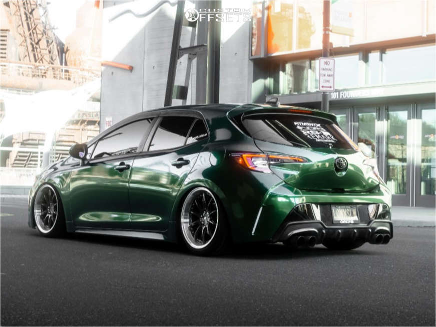 2021 Toyota Corolla with 18x9.5 35 Aodhan Ds07 and 225/40R18 Vercelli ...