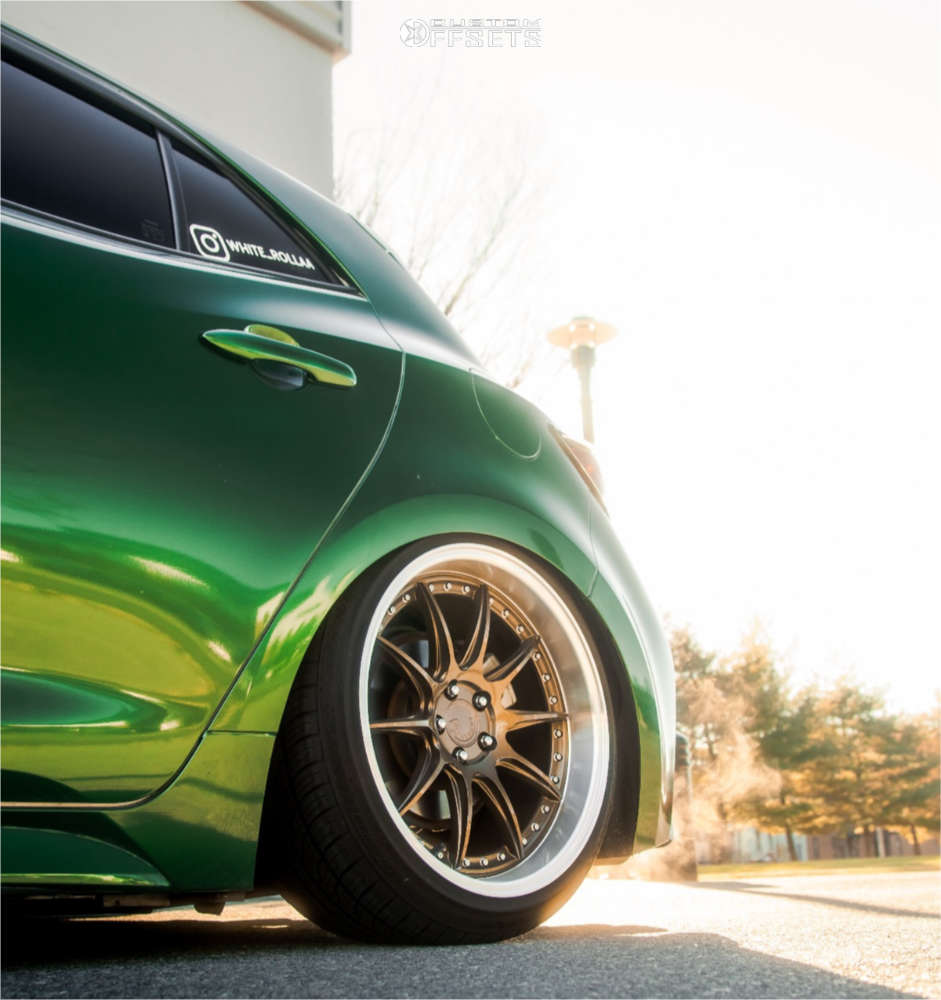 2021 Toyota Corolla with 18x9.5 35 Aodhan Ds07 and 225/40R18 Vercelli ...