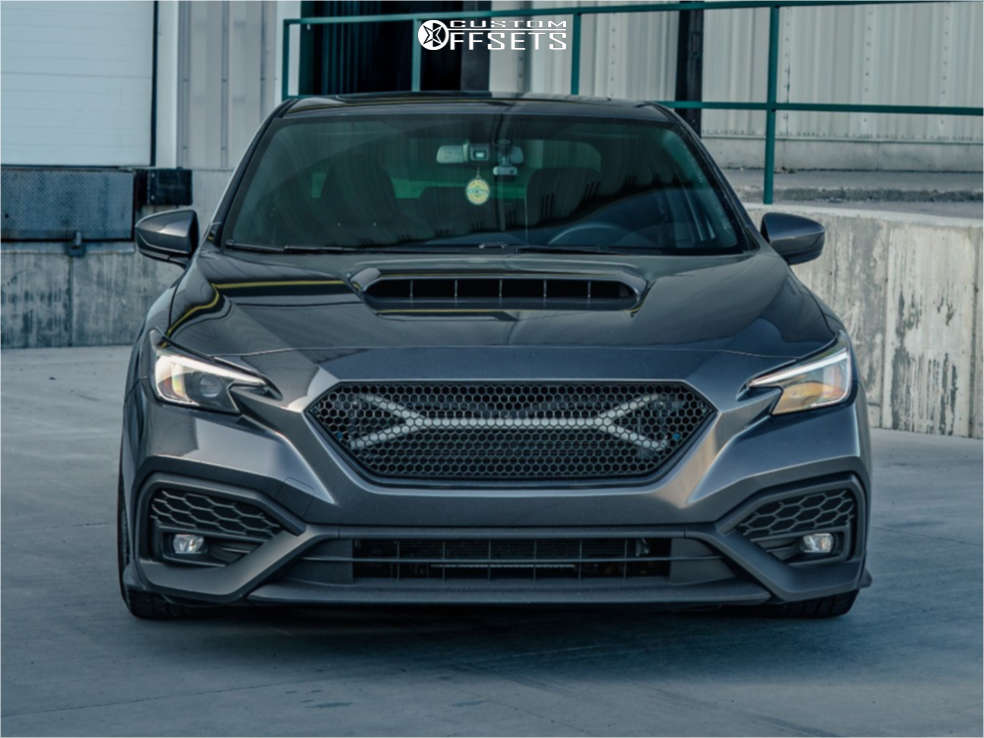 2022 Subaru WRX with 18x9.5 38 Gram Lights 57cr and 245/40R18 Dunlop Sp ...