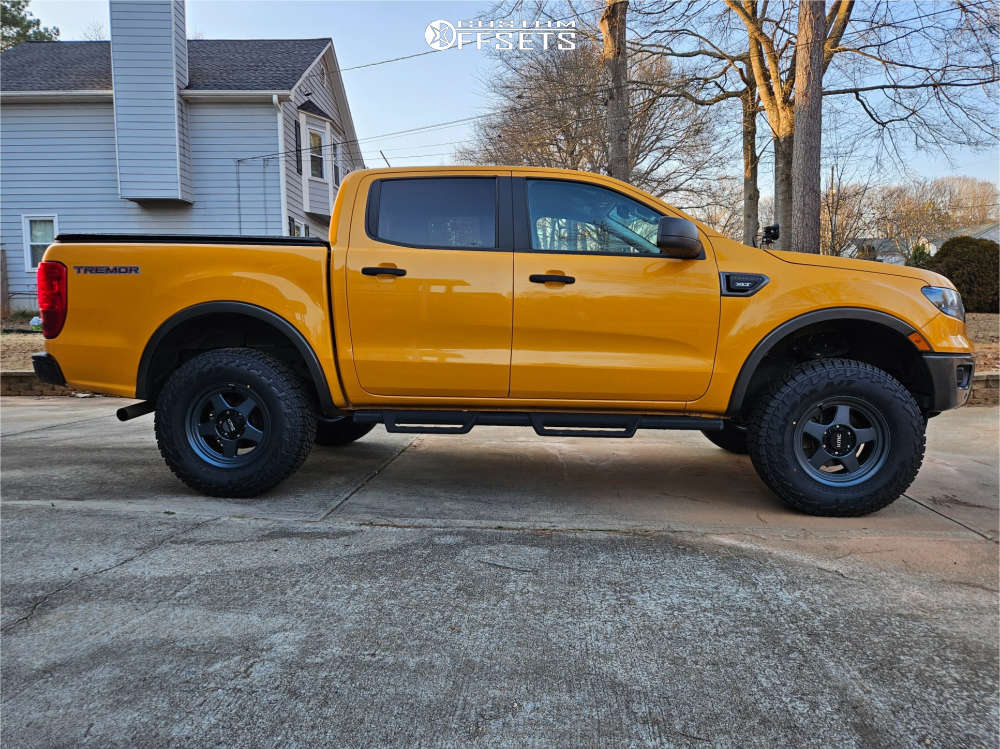 2021 Ford Ranger with 17x8.5 18 KMC Km728 and 285/70R17 Falken Wildpeak ...