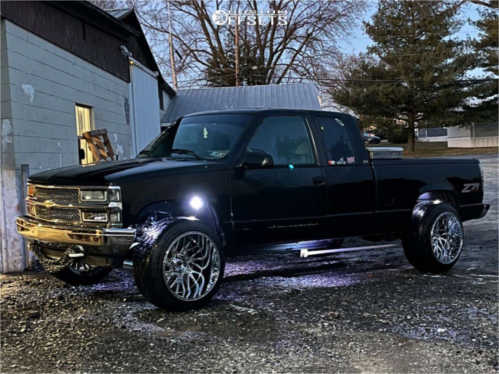 1994 Chevrolet K1500 with 22x14 -76 Vision Brawl and 305/45R22 Nitto ...