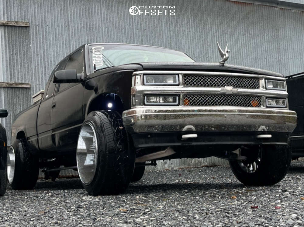 1994 Chevrolet K1500 with 22x14 -76 Vision Brawl and 305/45R22 Nitto ...