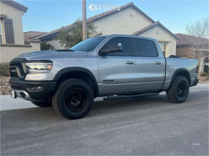2021 Ram 1500 With 18x9 12 Dx4 Caper And 295 70r18 Falken Wildpeak
