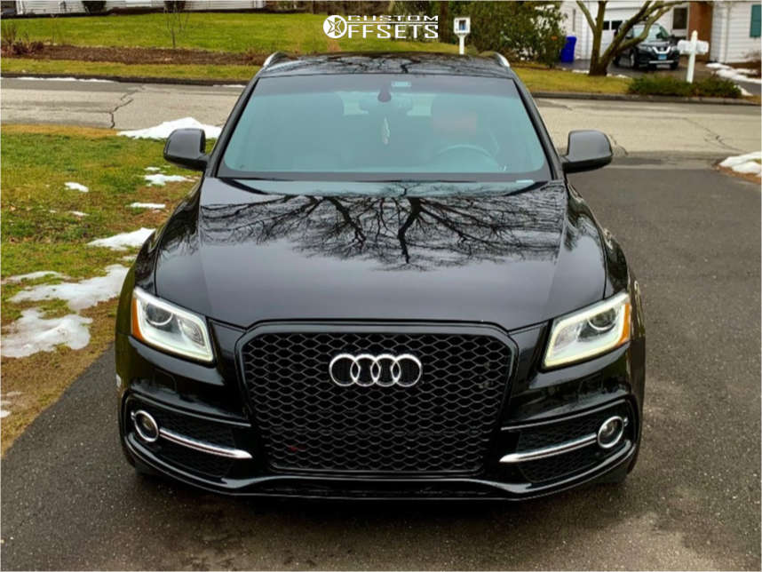 2014 Audi SQ5 with 20x10 40 Anovia Elder and 285/35R20 Michelin Pilot Sport A/s 4 and Lowering ...