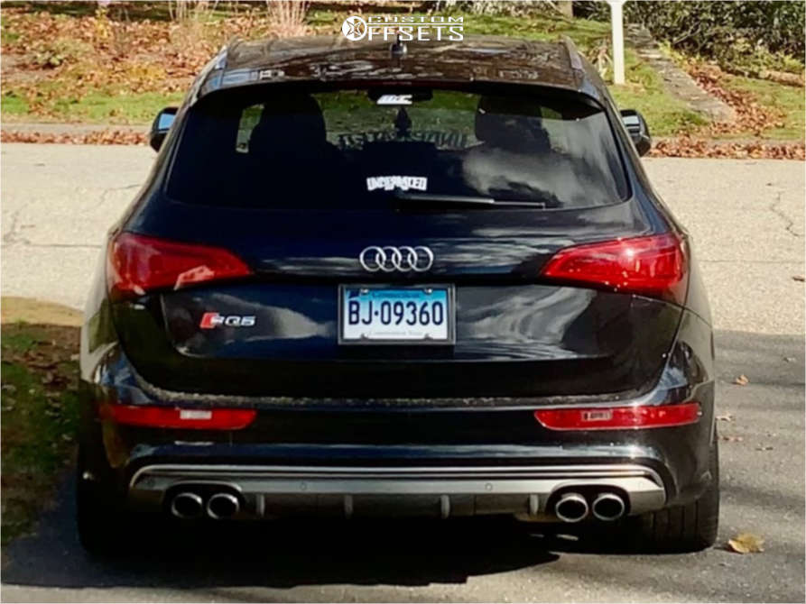 2014 Audi SQ5 with 20x10 40 Anovia Elder and 285/35R20 Michelin Pilot Sport A/s 4 and Lowering ...