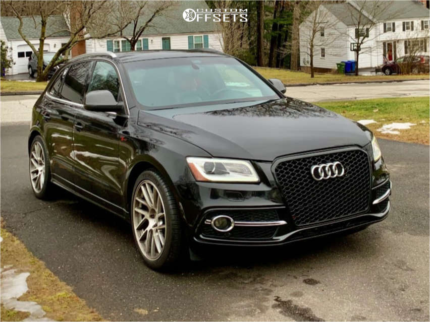 2014 Audi SQ5 with 20x10 40 Anovia Elder and 285/35R20 Michelin Pilot Sport A/s 4 and Lowering ...