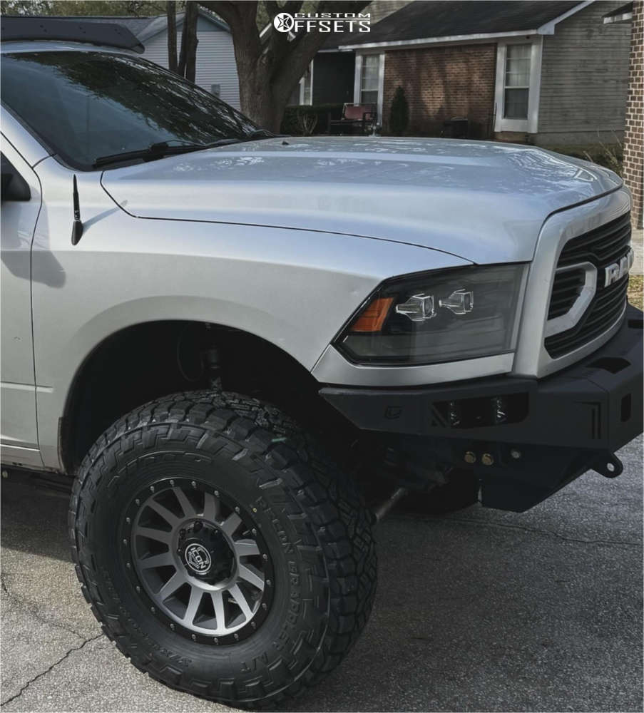 2016 Ram 2500 with 18x9 12 Icon Alloys Compression Hd and 37/12.5R18 ...