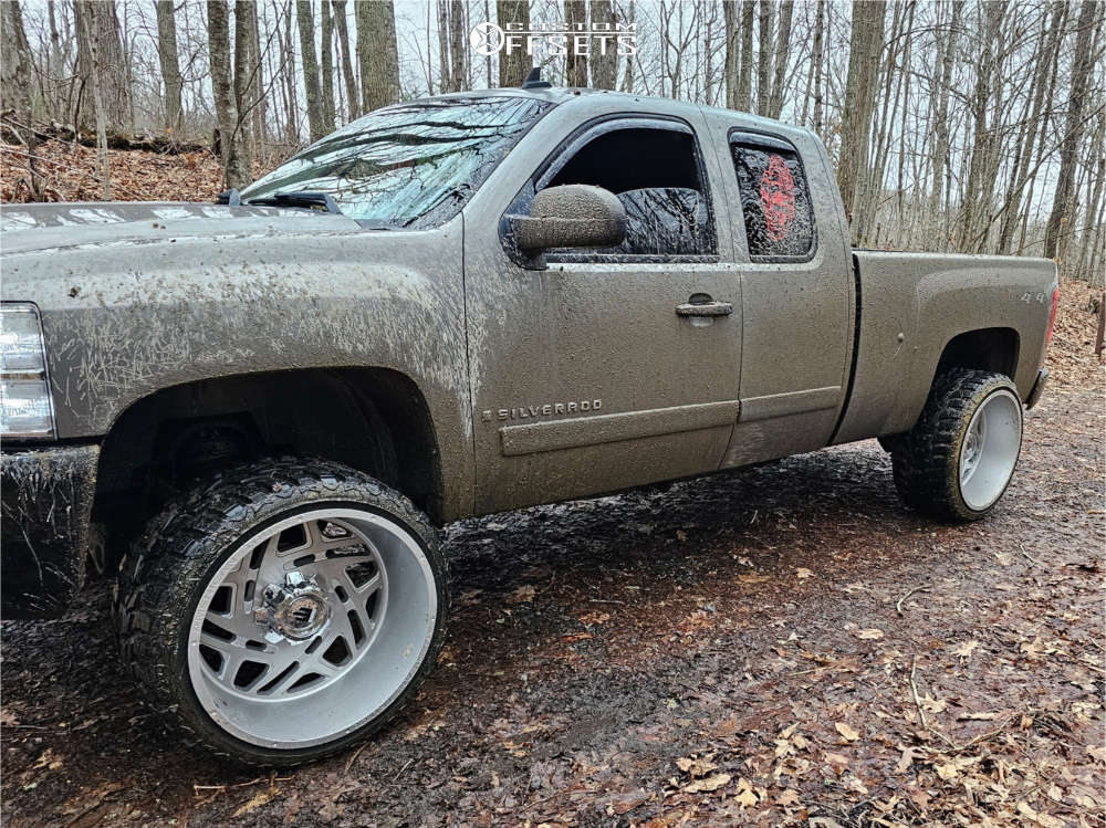 2008 Chevrolet Silverado 1500 with 24x14 -76 American Truxx Cosmos and ...