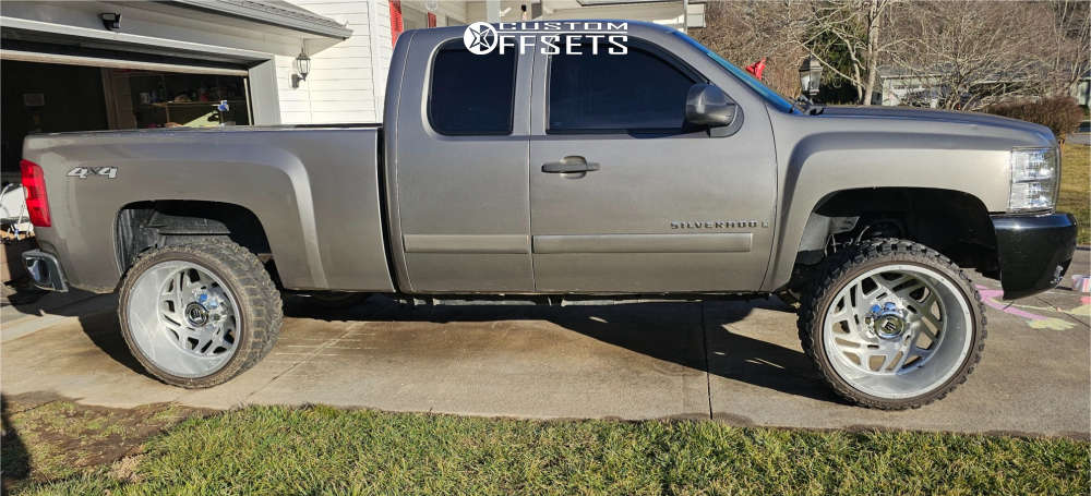 2008 Chevrolet Silverado 1500 with 24x14 -76 American Truxx Cosmos and ...