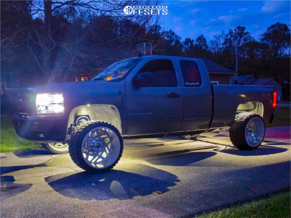 2008 Chevrolet Silverado 1500 with 24x14 -76 American Truxx Cosmos and ...