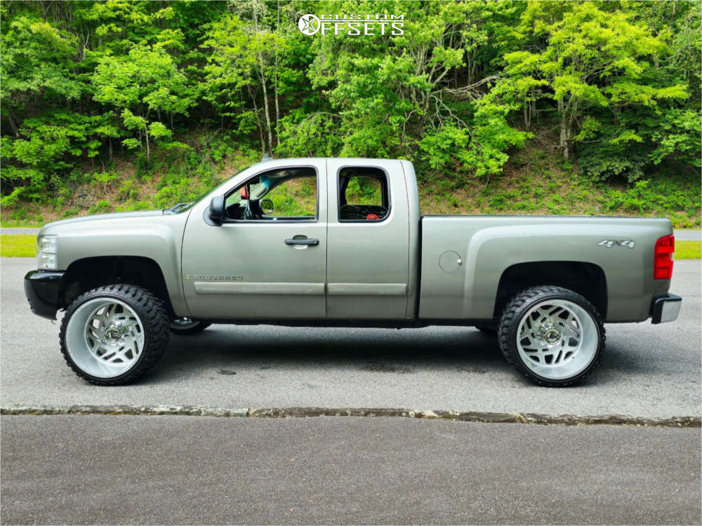 2008 Chevrolet Silverado 1500 with 24x14 -76 American Truxx Cosmos and ...