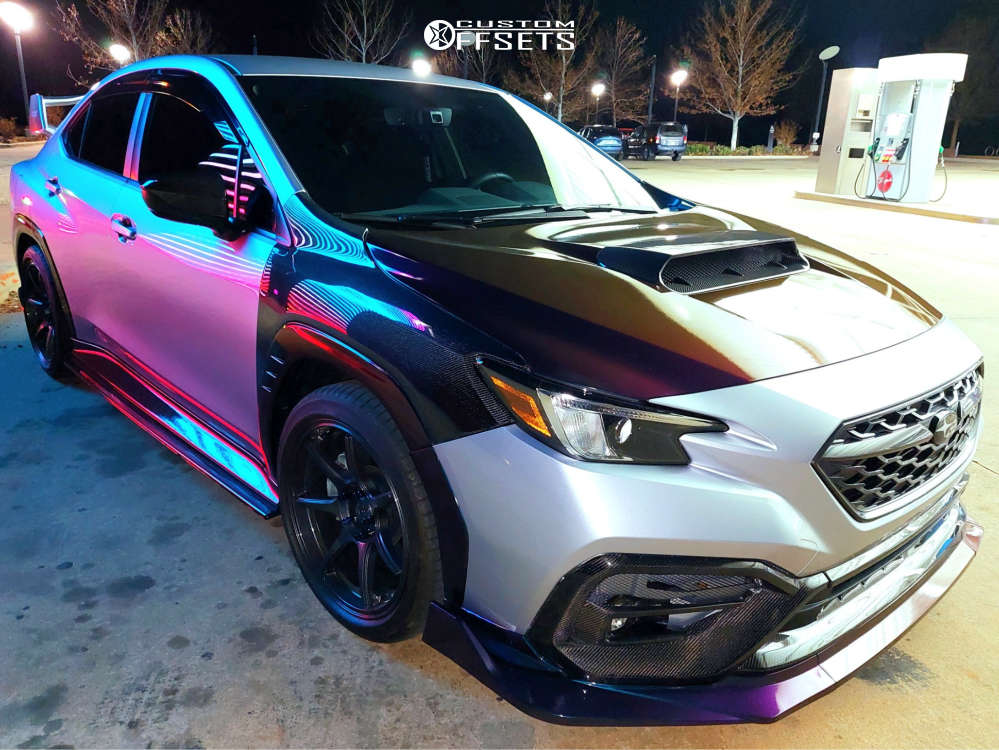 2023 Subaru WRX with 18x9.5 35 Anovia Kano and 245/45R18 Dunlop SP ...