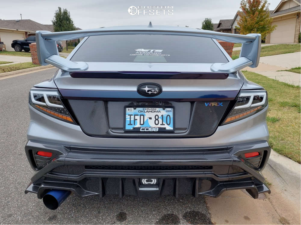 2023 Subaru WRX with 18x9.5 35 Anovia Kano and 245/45R18 Dunlop SP ...