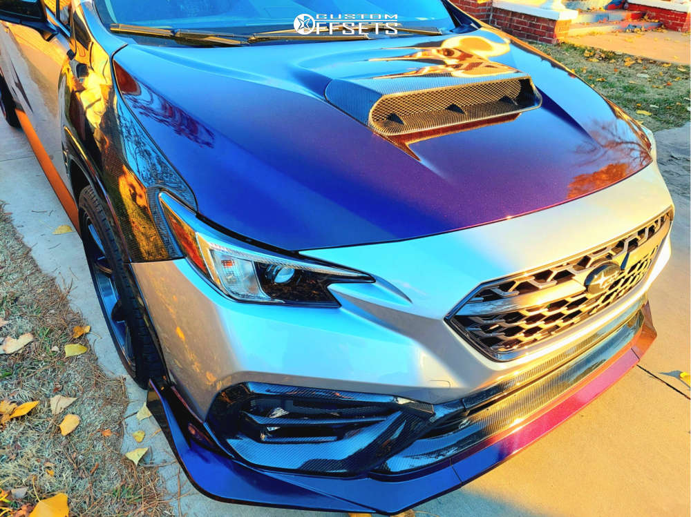 2023 Subaru WRX with 18x9.5 35 Anovia Kano and 245/45R18 Dunlop SP ...