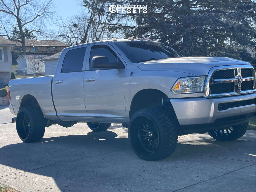 2016 Ram 2500 with 24x14 -76 TIS 547b and 33/12.5R24 RBP Repulsor MT ...