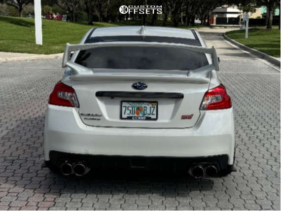 2018 Subaru WRX STI with 18x9.5 35 Volk Te37 and 255/35R18 Continental ...