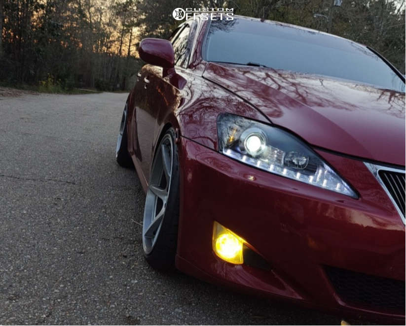2008 Lexus IS250 with 19x9.5 22 Anovia Titan and 235/35R19 Continental ...