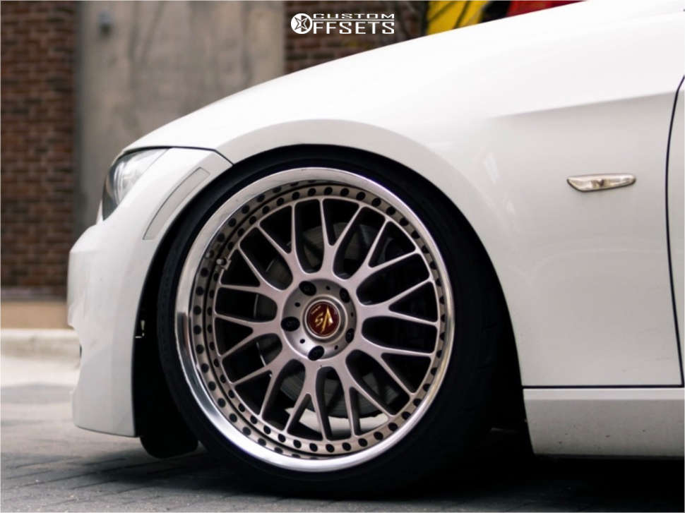 2008 BMW 335i with 19x9.5 32 Work Vs-xx and 235/30R19 Firestone ...
