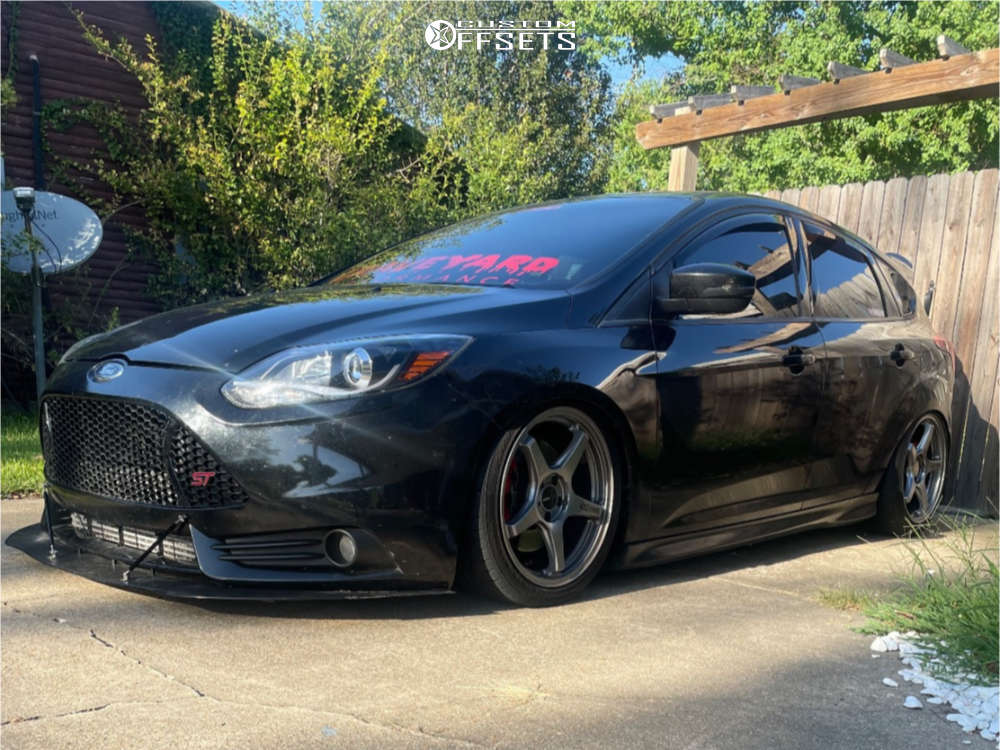 2014 Ford Focus with 18x8.5 40 Enkei Ts-5 and 235/40R18 Kenda Kaiser ...