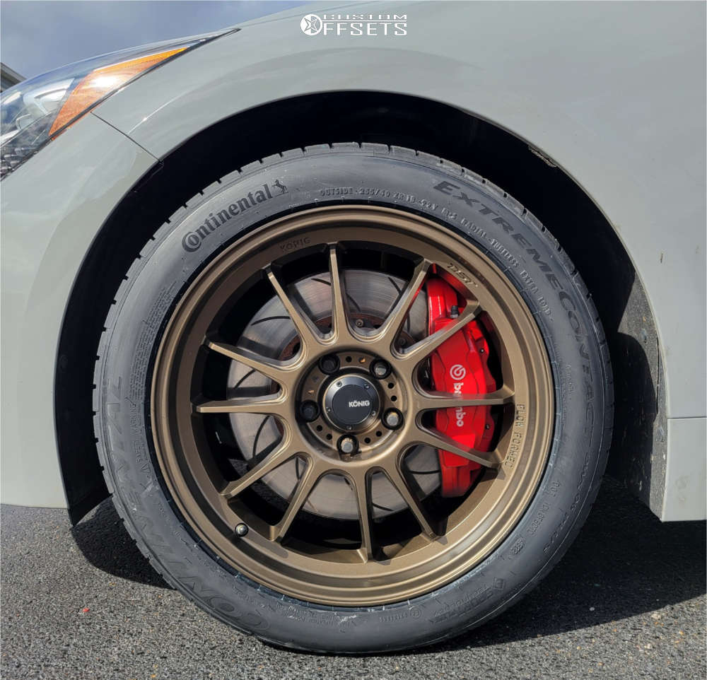 2020 Kia Stinger with 18x8.5 35 Konig Hypergram and 255/45R18 ...