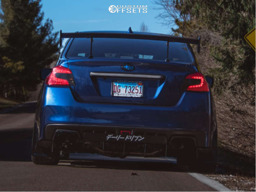 2015 Subaru WRX with 18x9.5 35 Volk CE28SL and 255/40R18 Continental ...