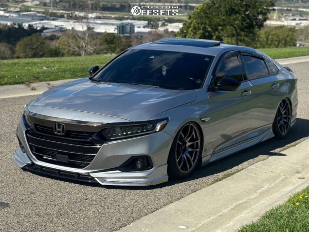 2021 Honda Accord with 19x9.5 35 Vors Tr4 and 265/40R19 Firestone ...