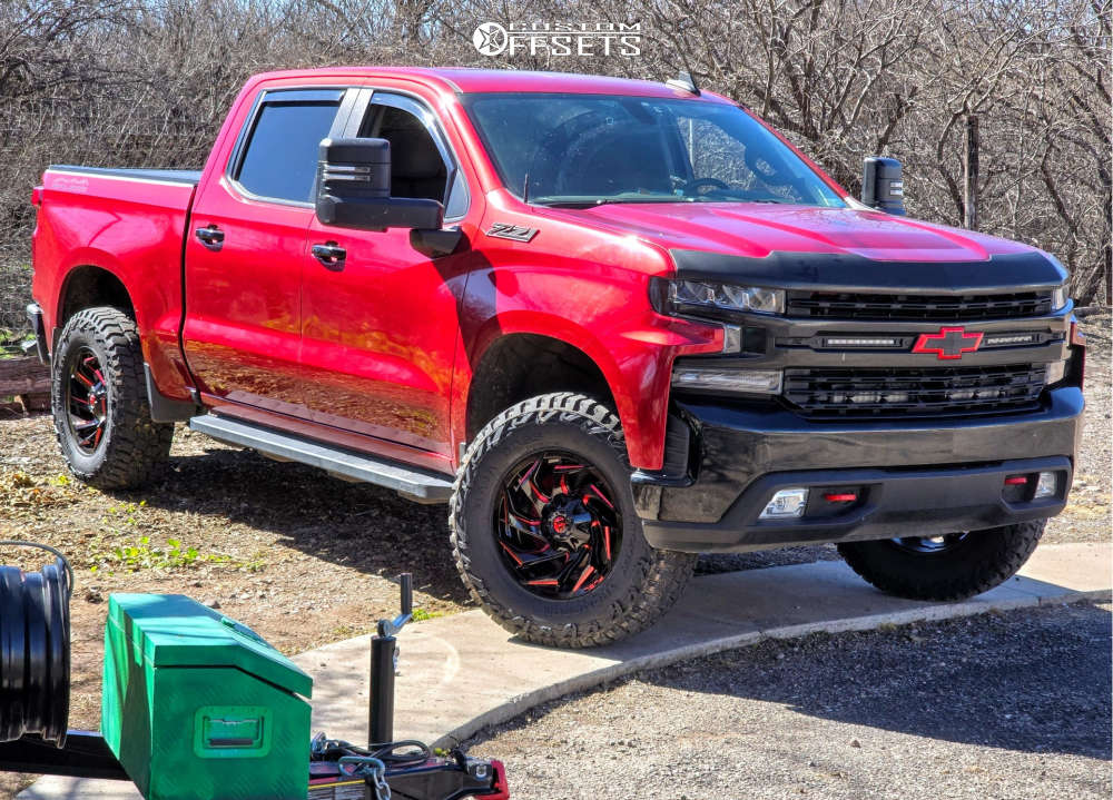 2021 Chevrolet Silverado 1500 with 18x9 -12 Fuel Reaction and 295/70R18 ...